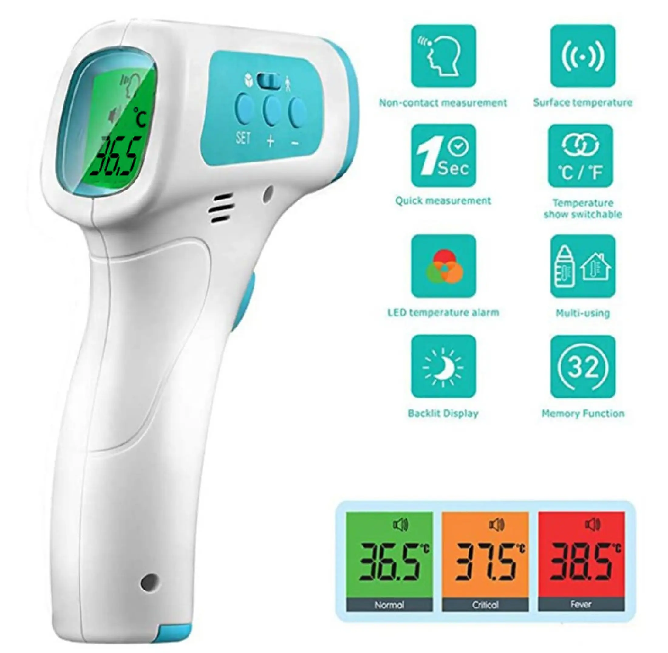 Infrared Forehead Scanner Non Contact Accurate Reading Forehead Scanner ...