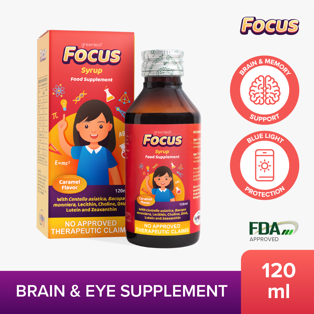 Focus Syrup Brain & Eye Supplement for Kids - 120ml